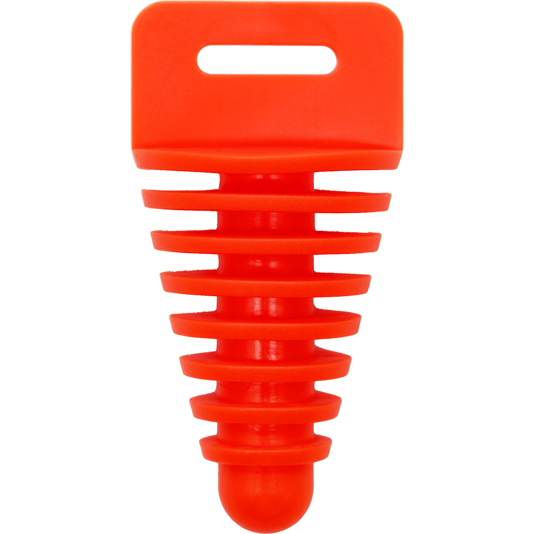 Exhaust Plug - Mid Size - Orange – Discount Motorcycle Exhausts